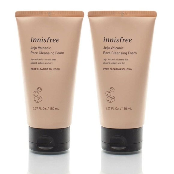 InnIsFree | Skincare | New 2x Korean Innisfree Jeju Volcanic Pore Cleansing Foam Ex 52oz Kbeauty ...